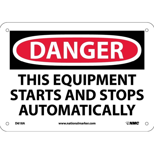 Danger Equipment Safety Sign (D618A)